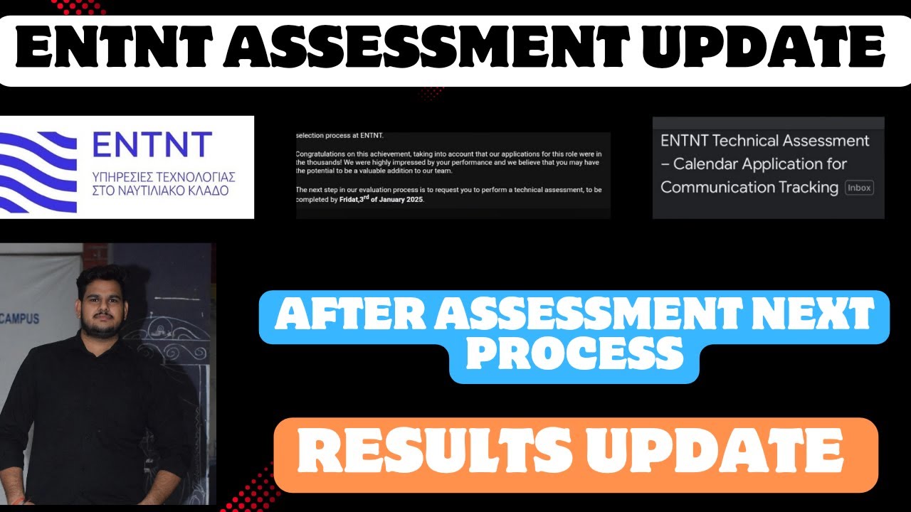 ENTNT Assessment mail for Shortlist mail | ENTNT Results out - YouTube
