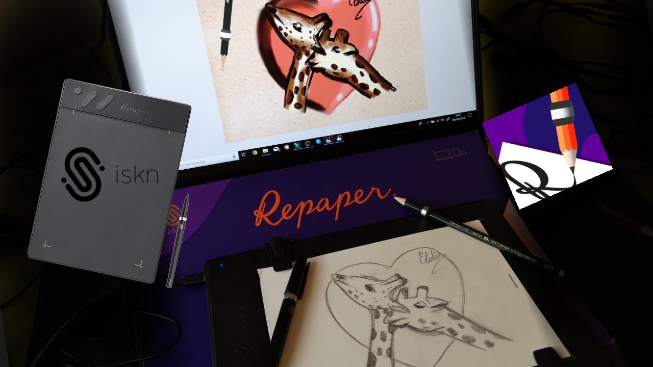 Repaper (ISKN), Une tablette qui numérise/digitalise vos dessins ?? - YouTube