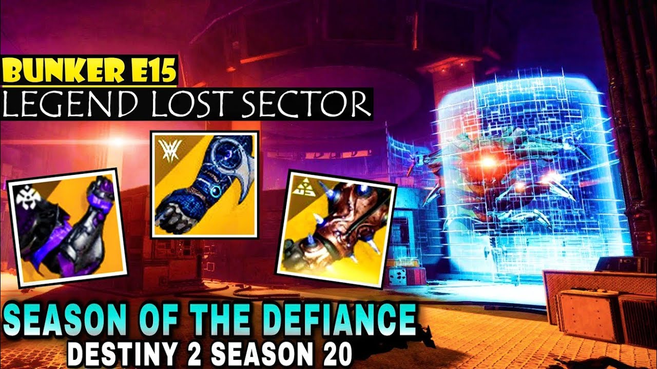 Easy "Bunker E15" Solo 1830 Legend Lost Sector Farming | Destiny 2 ...