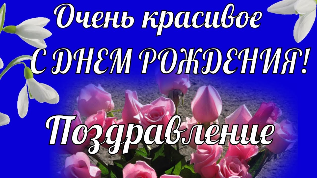 Красивые видео поздравления с днем рождения🌸видео открытка в день