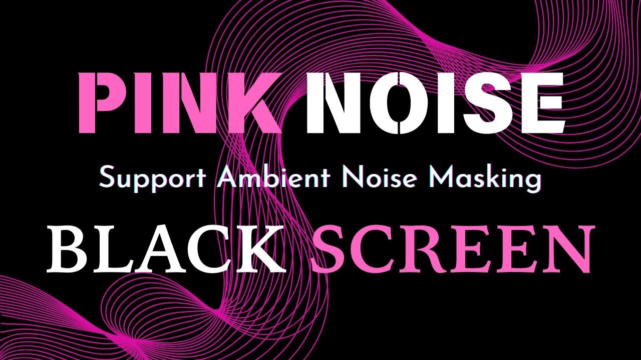 Reduce Stress With Pink Noise | Help Relieve Stress | Black Screen ...