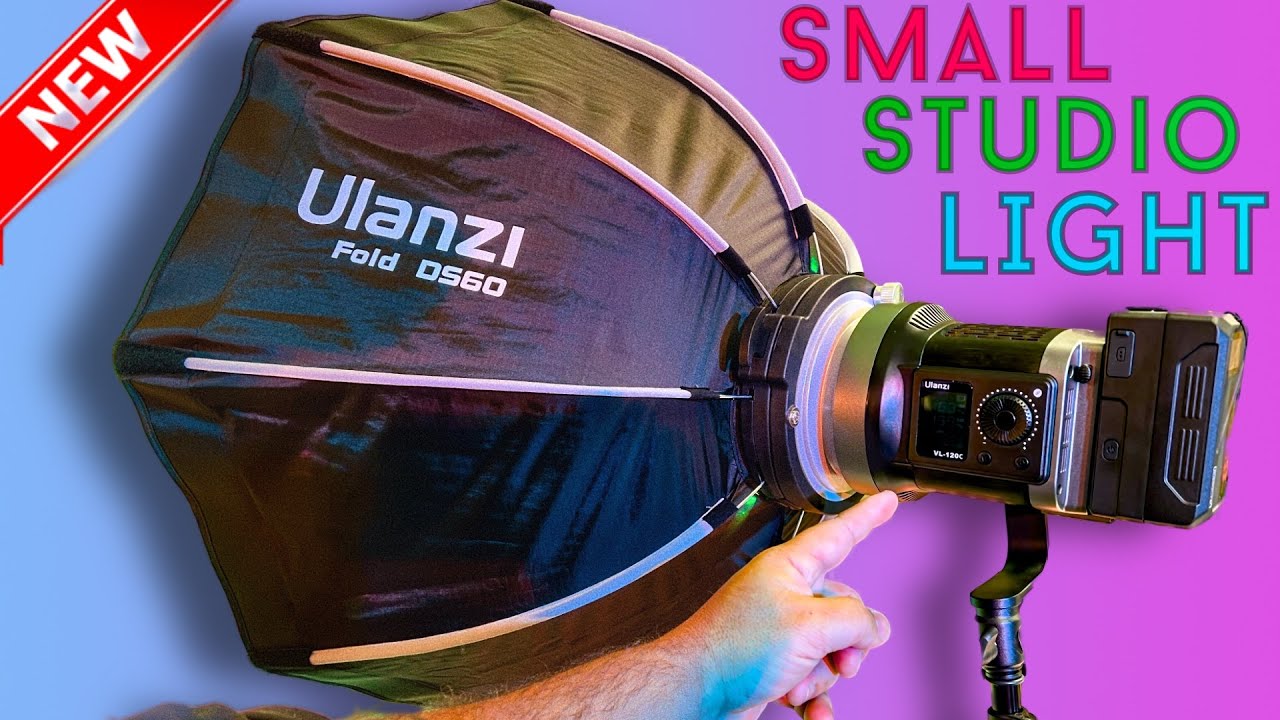 Ulanzi BIG but SMALL RGB studio Light with Bowens, V-Mount & App Control... It's pretty cool ...