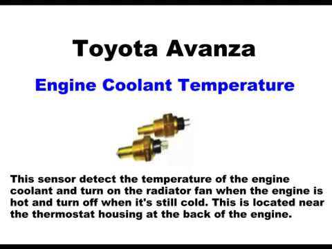 Toyota Avanza Engine Coolant Temperature (Thermo switch) - YouTube