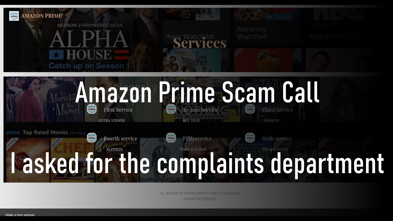 Amazon Prime Scam Call, Asking to talk to the complaints department ...