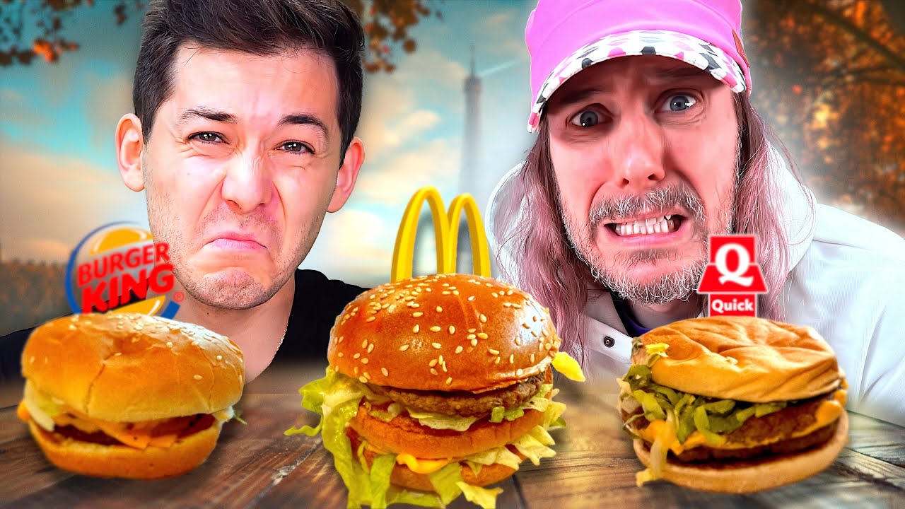 ON COMPARE MACDO VS BURGER KING VS QUICK EN FRANCE - YouTube