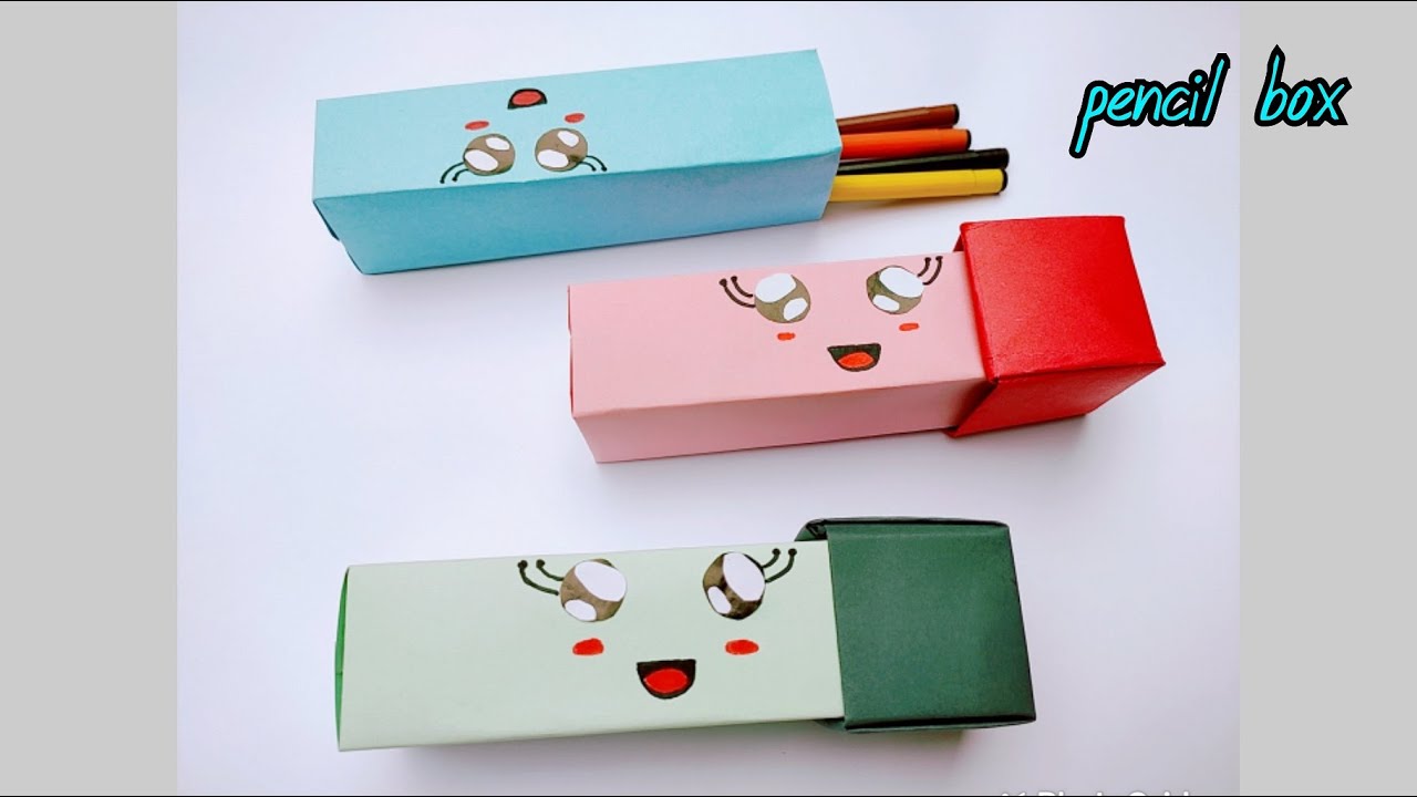 Paper Pencil Box making at home | paper pencil craft ideas |DIY | Home ...