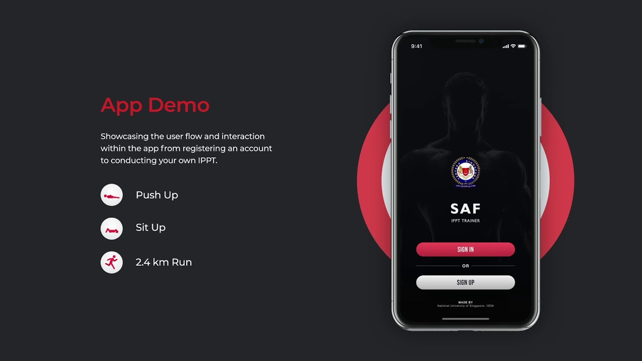 MINDEF IPPT App (Mock-up Demo) - YouTube