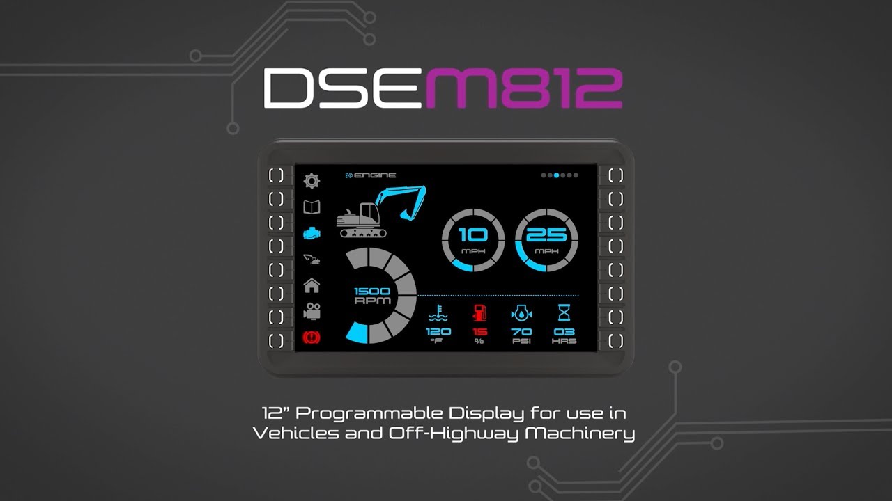 DSEM812 12" Programmable Display - YouTube