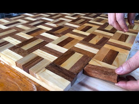 Great Woodworking Idea - How To Have A Beautiful Patterned Table Top ...