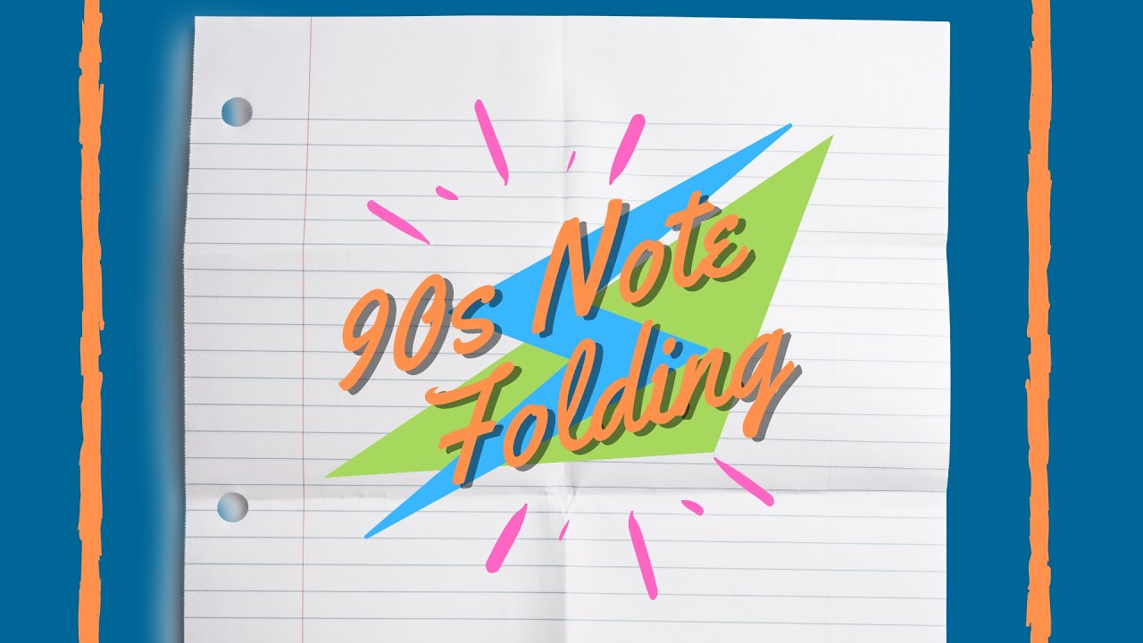 90's Note Folding - YouTube