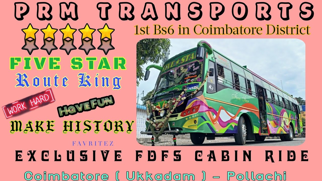Five Star ⭐ | Coimbatore's 1st 12m Bs6 Stage Carrier 🎉 | PRM Transports ...