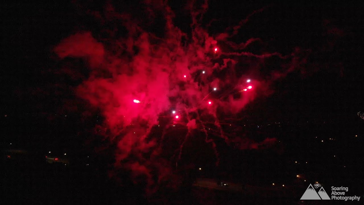 Walmart AMP Firework Show Drone Footage 2020 4K - YouTube