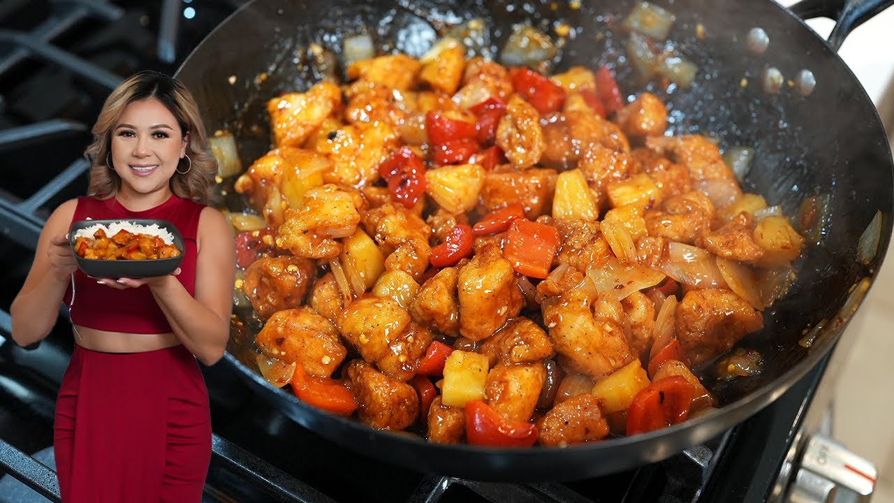 How I Make SWEET FIRE CHICKEN at home, better than Takeout! - YouTube