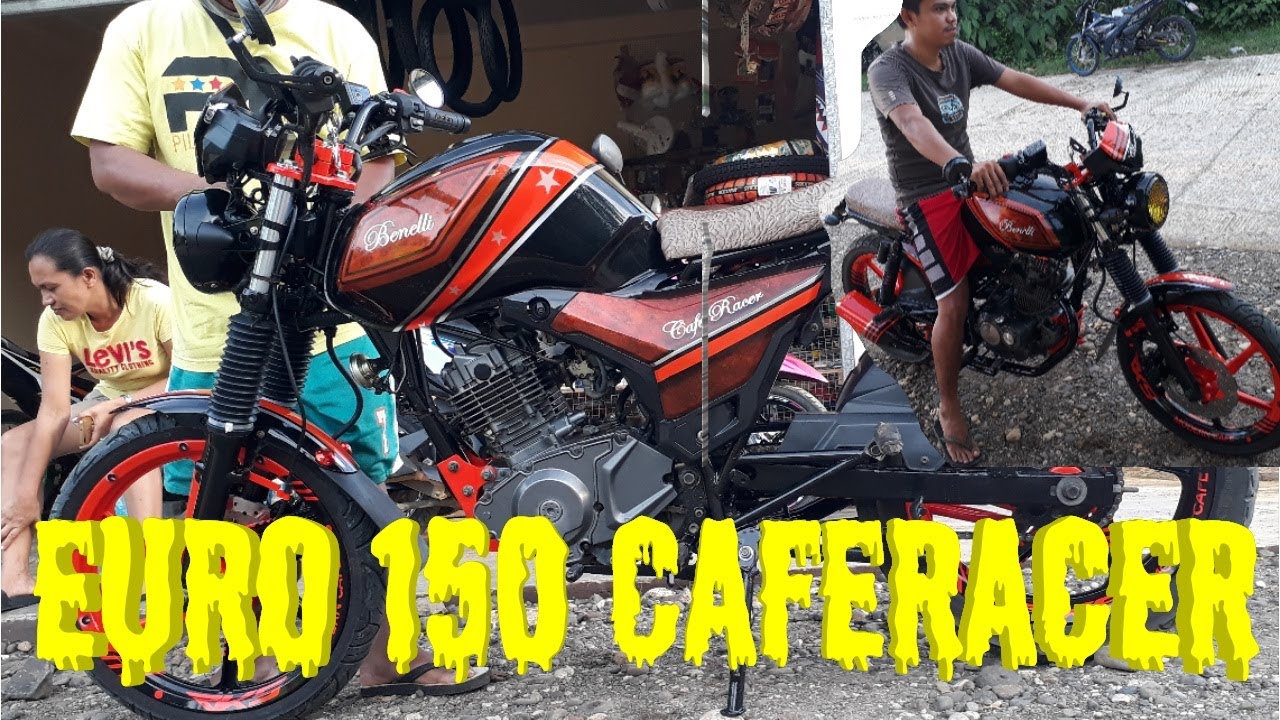 EURO 150/CONVERTED INTO CAFE RACER - YouTube