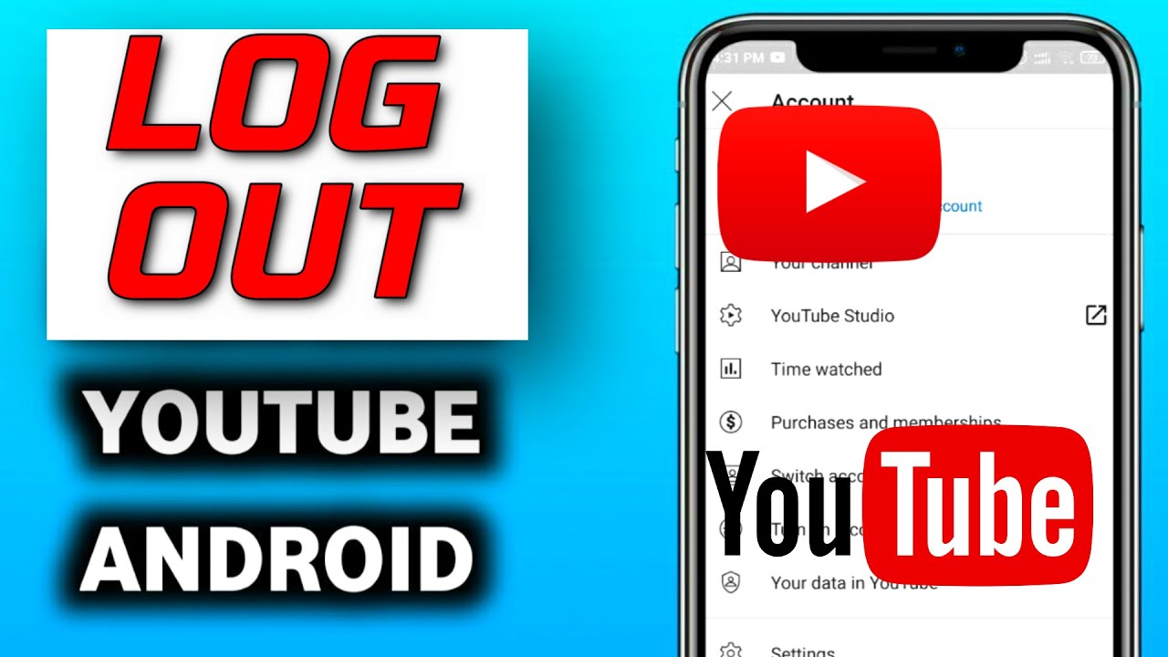 How to Logout of YoutTube Account on Android | sign out of YouTube ...