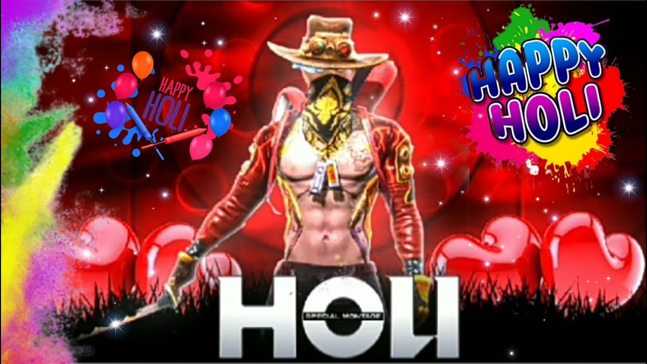 Happy Holi || Special Free Fire Montage || 🥳💗 - YouTube