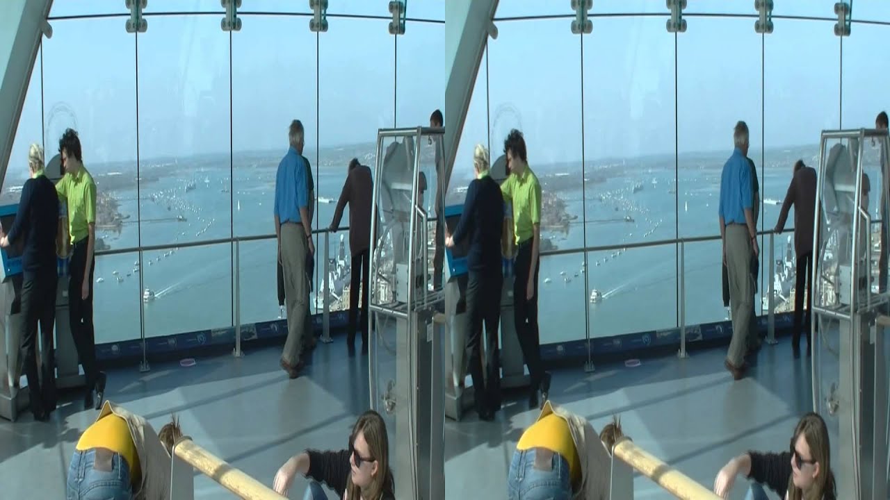 Spinnaker Tower and Portsmouth 3D Half SBS - YouTube