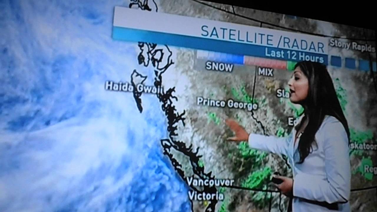 CBC Weather Girl Freudian Slip - YouTube