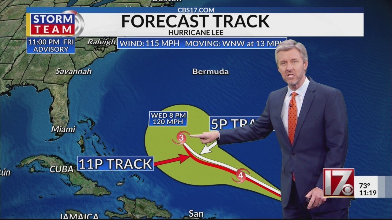 NC & Hurricane Lee Forecast From CBS 17 Wes Hohenstein September 8 2023 ...