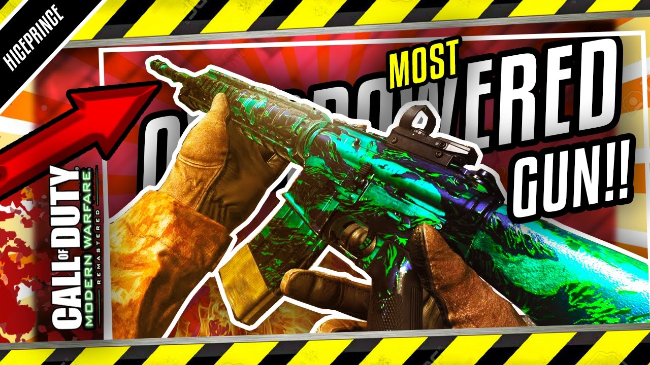 MOST "OVERPOWERED GUN" in Modern Warfare Remastered "M16" - (COD MWR ...