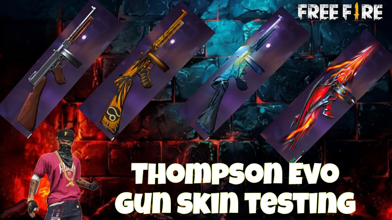 I purchased Evo Thompson gun skin | Free Fire game play | I tested all ...