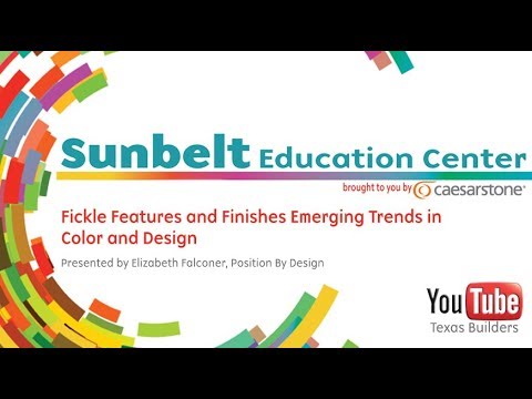 Fickle Features and Finishes Emerging Trends in Color and Design - YouTube