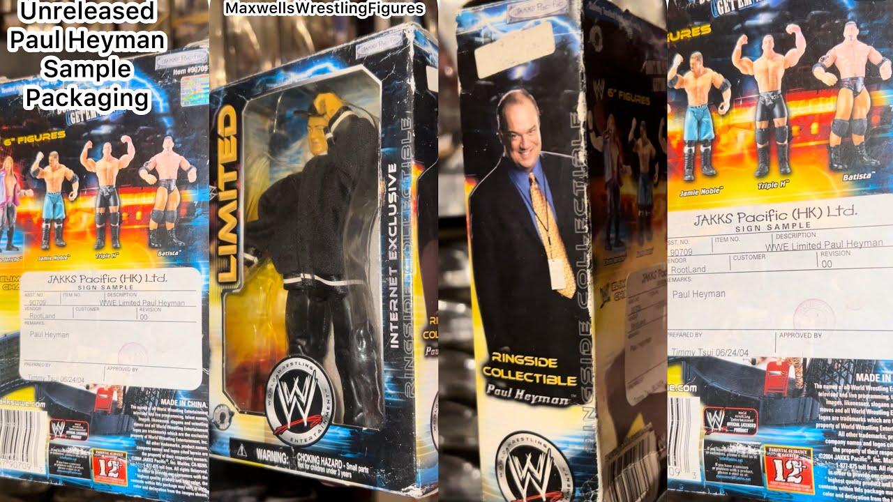 Unreleased Sample Packaging Paul Heyman Internet Exclusive Limited ...