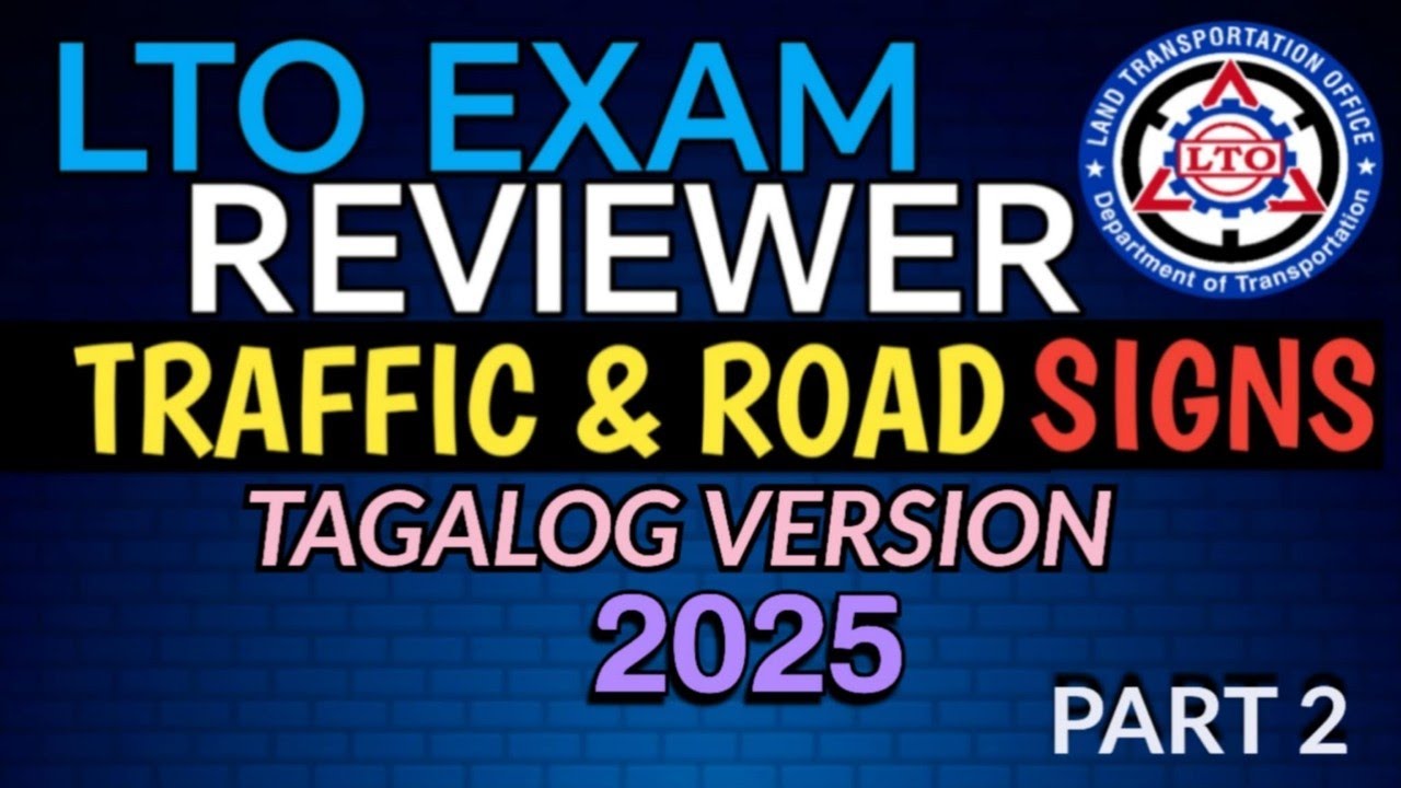 TRAFFIC AND ROAD SIGNS TAGALOG VERSION 2025 PART 2 - YouTube