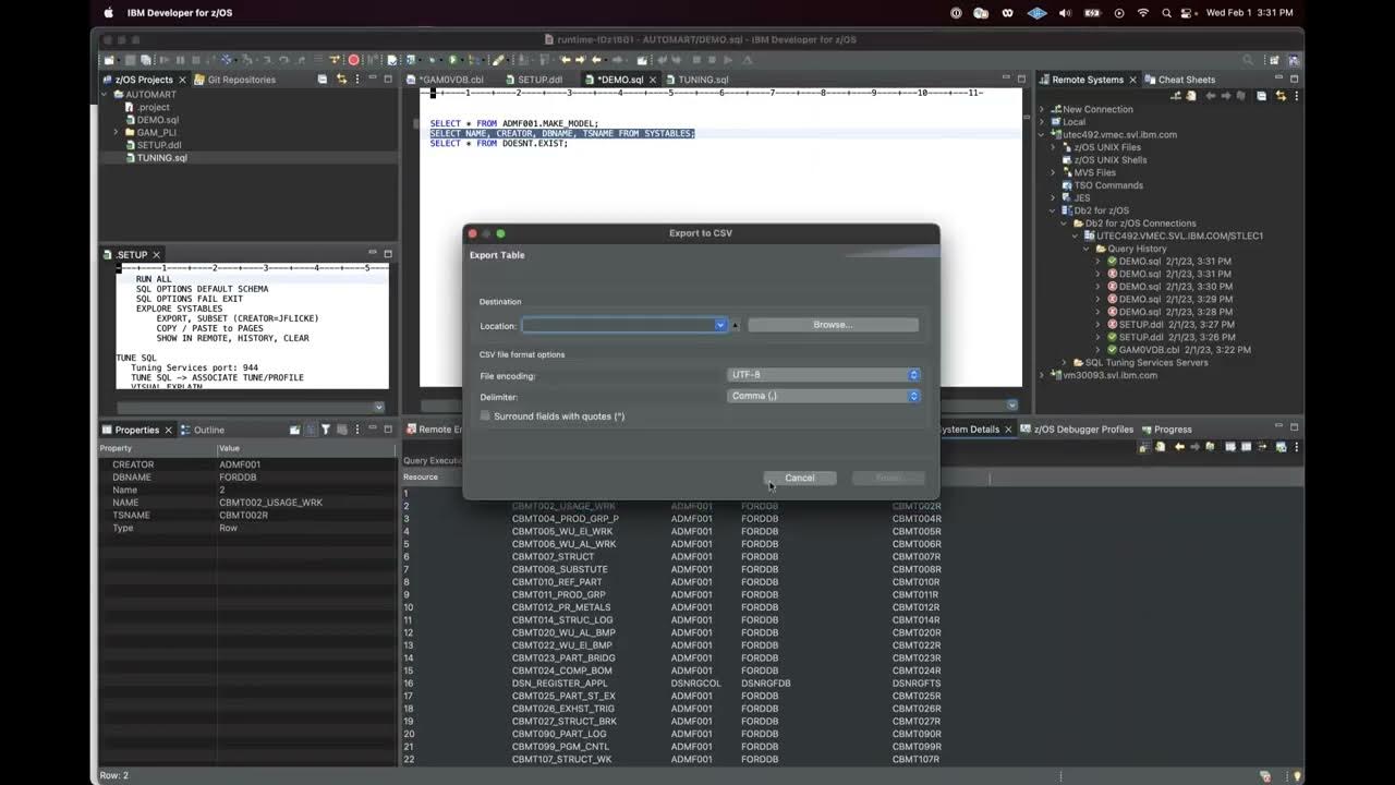 IBM Developer for z Tooling for Db2 for zOS - YouTube