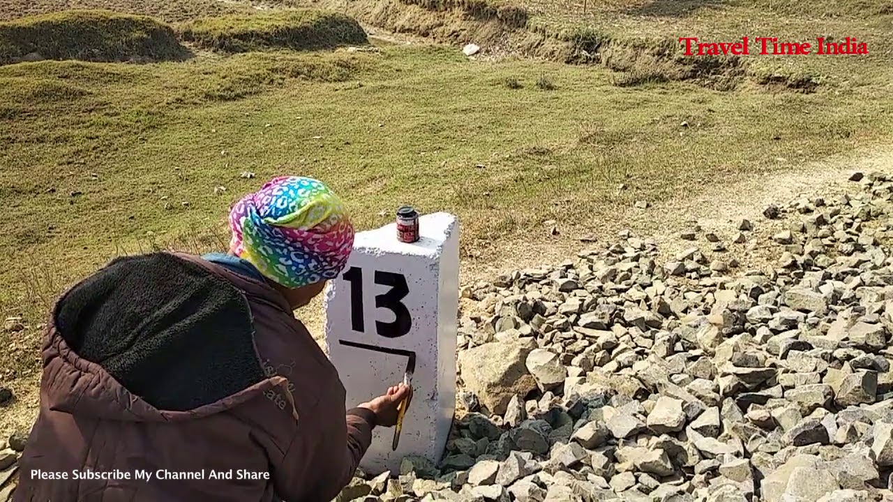 Painting Kilometre Post - Nepal Railway - YouTube