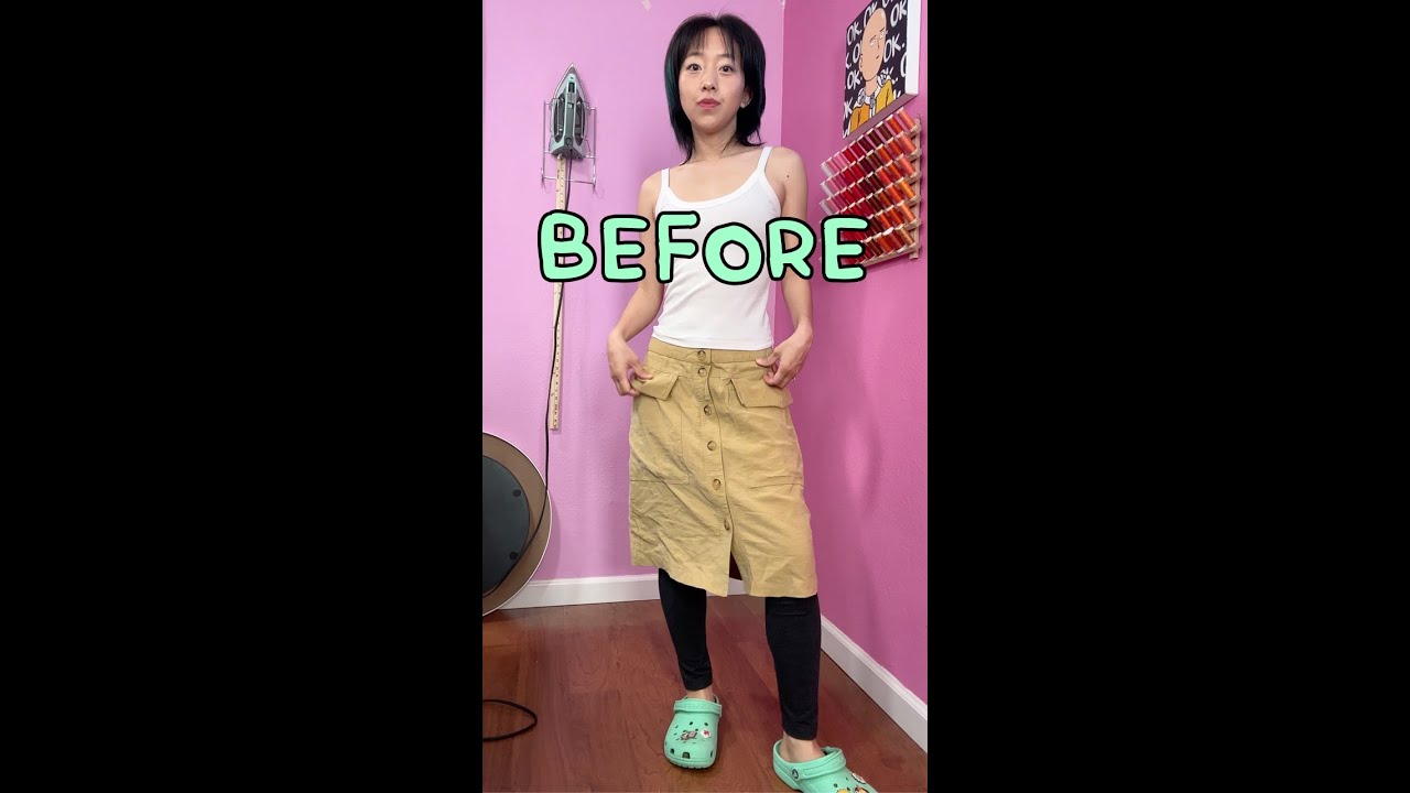 Transforming 1 skirt into a multifunctional garment | Thrift flip ...