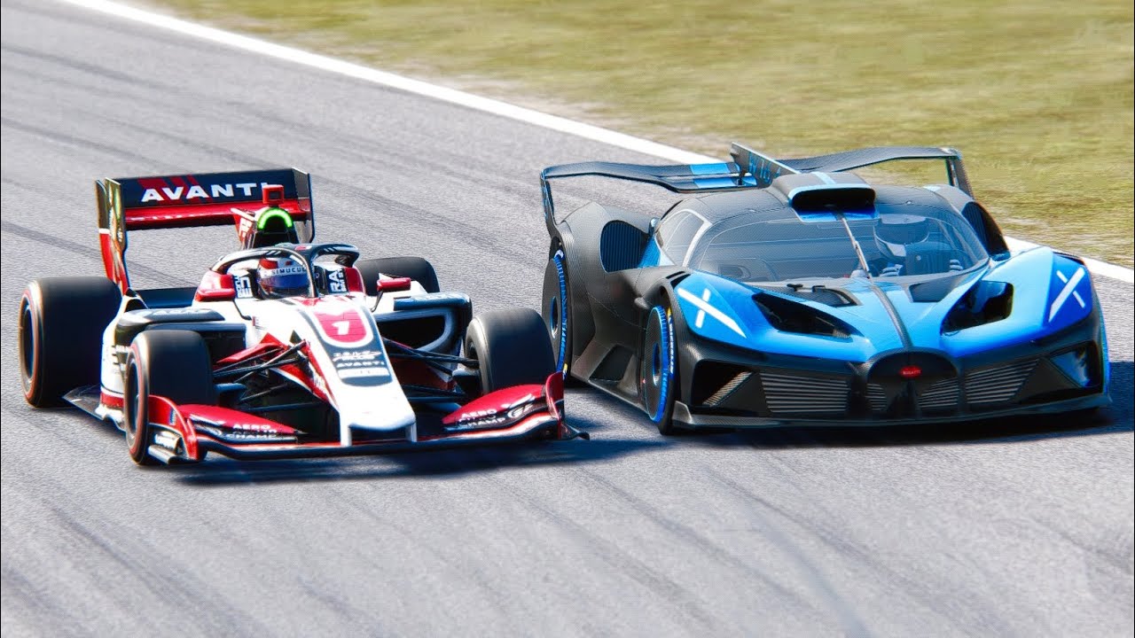 Bugatti Bolide vs Super Formula at Suzuka GP - YouTube