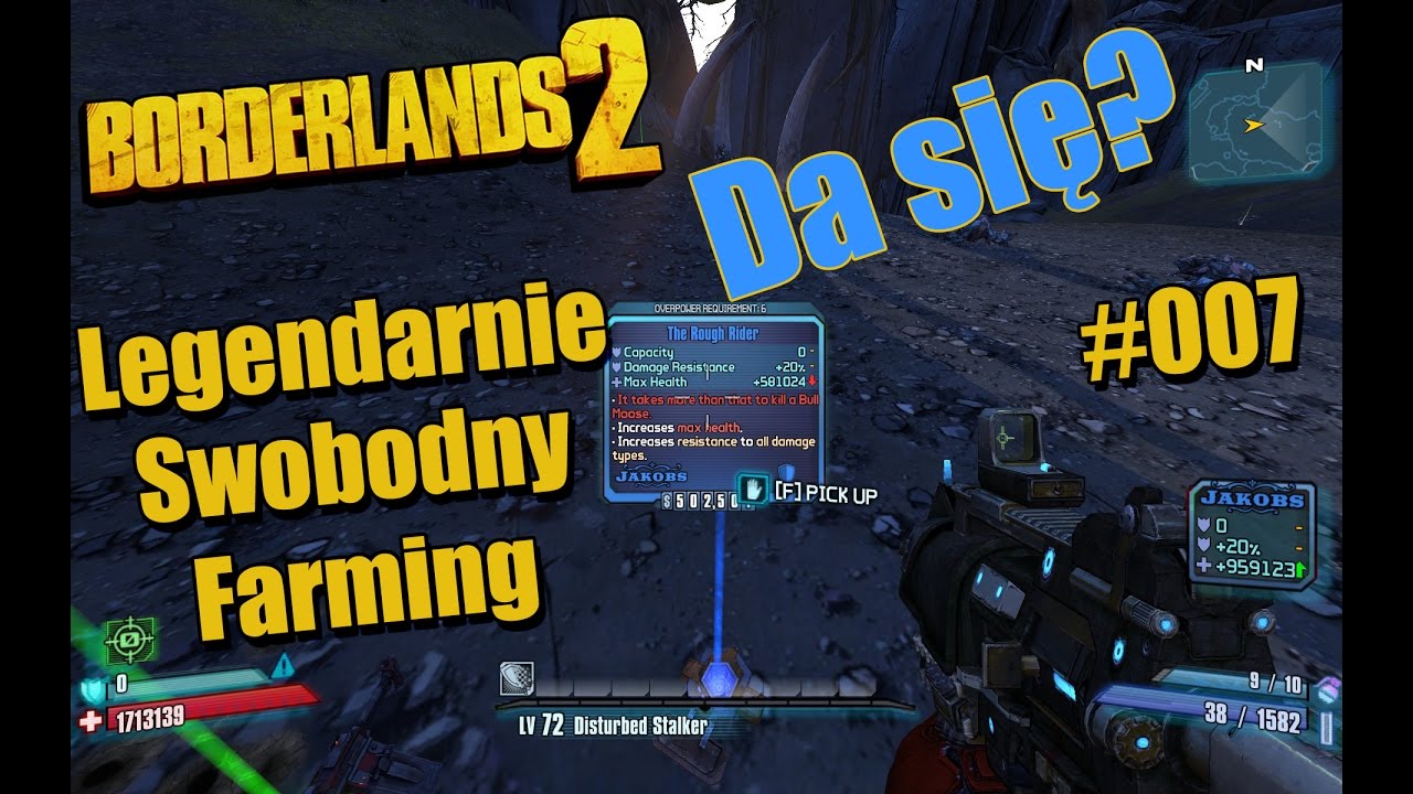 Borderlands 2 - LSF #007 - The Rough Rider - jak zdobyć unikalną tarczę ...