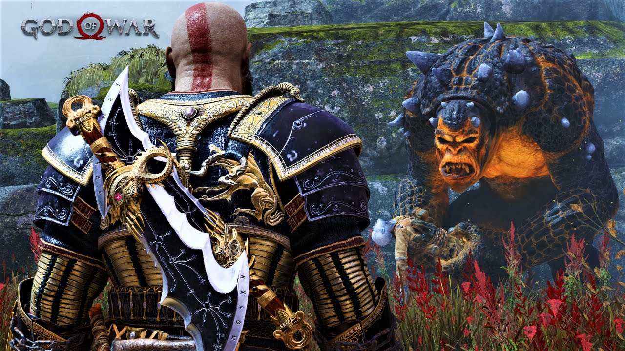 God of War - Fierce Ogre Boss Fight - No Damage - Give Me God of War ...