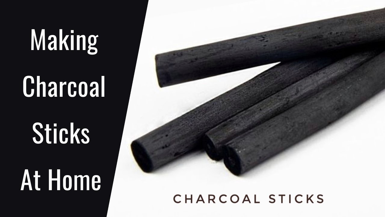 Making Charcoal sticks At Home ( Easy Method ) How to make charcoal ...