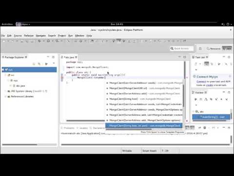 Starting mongodb server and connecting java program to mongodb!! - YouTube
