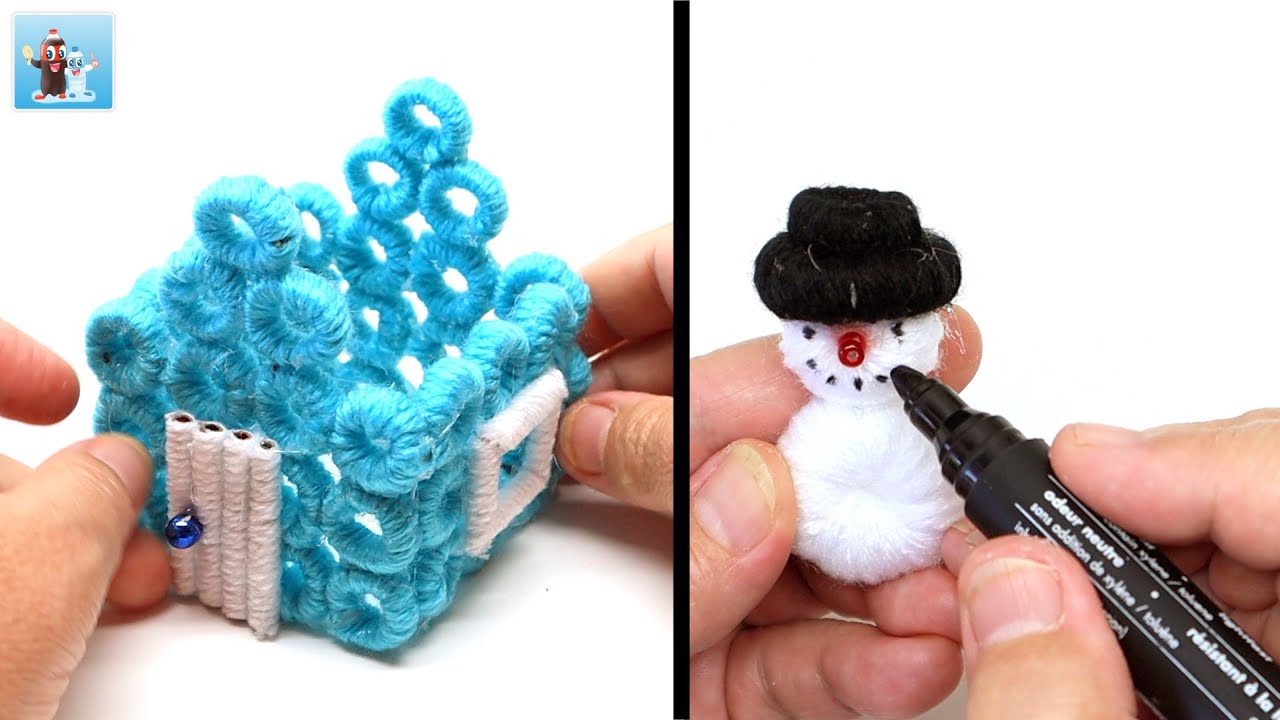 How to make a winter house Christmas decorations diy ideas for ...