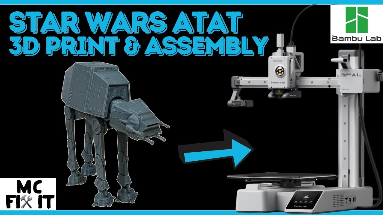 How to Create an Amazing Star Wars ATAT 3D Printed & Assembled Model ...