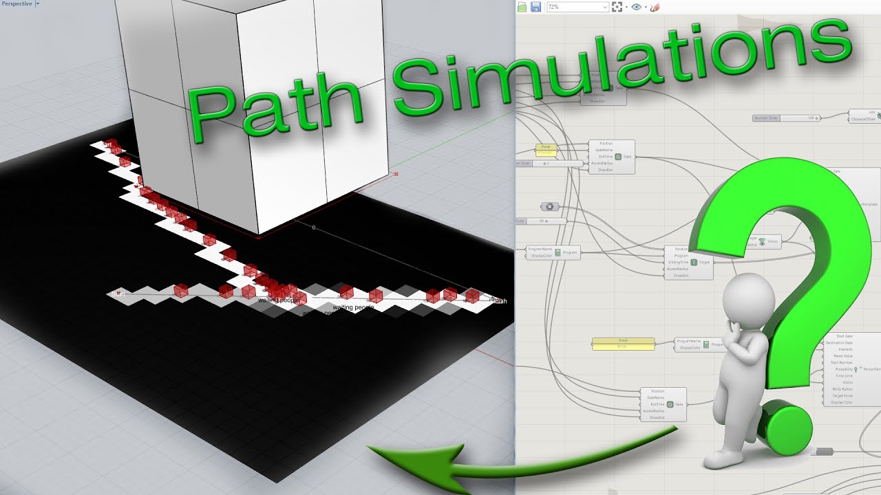 Introduction to Pedestrian Simulation in Grasshopper - YouTube