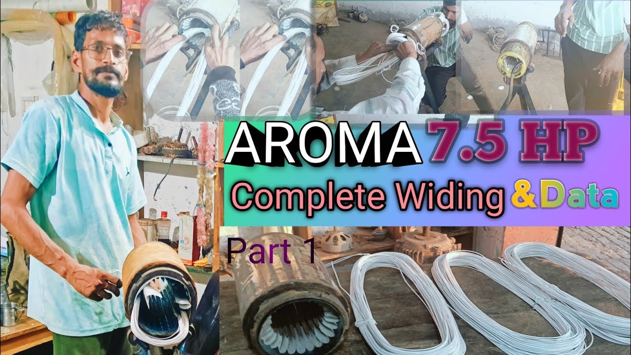 How to Wind a 7.5HP Aroma Motor - The DIY Motor Upgrade । motor ...