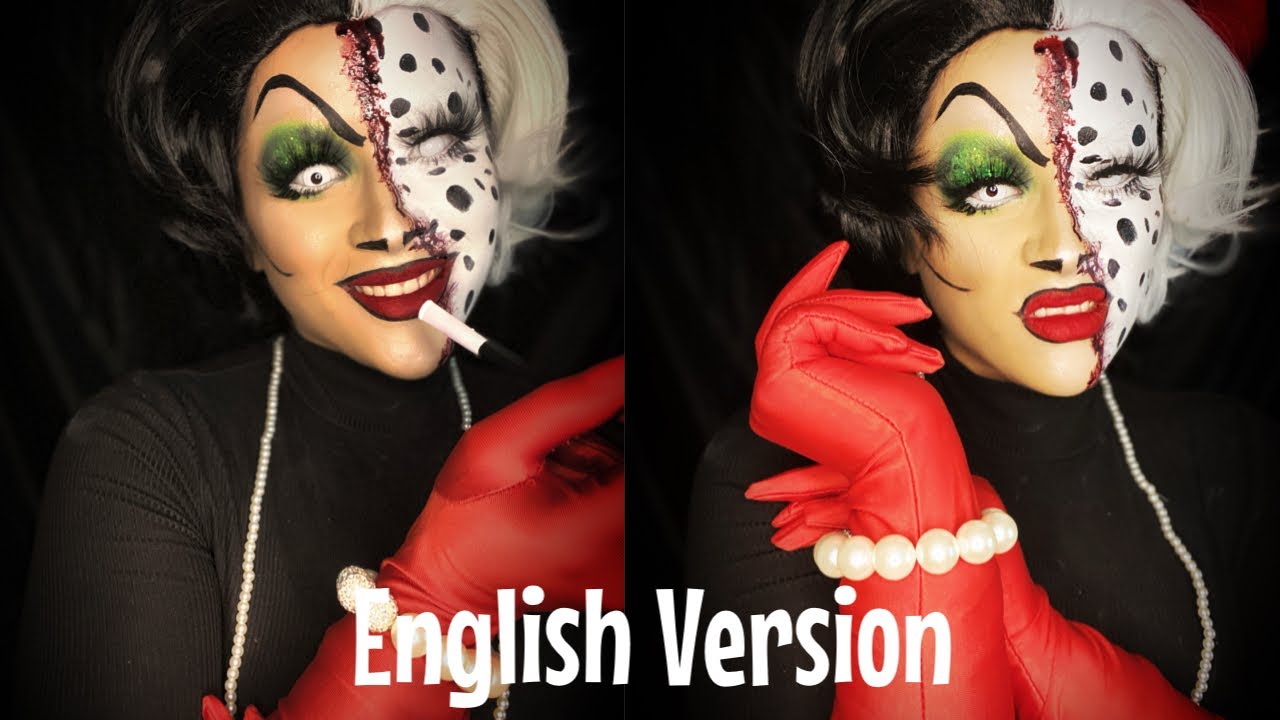 Cruella De Vil Inspired Makeup Tutorial 💄 - YouTube