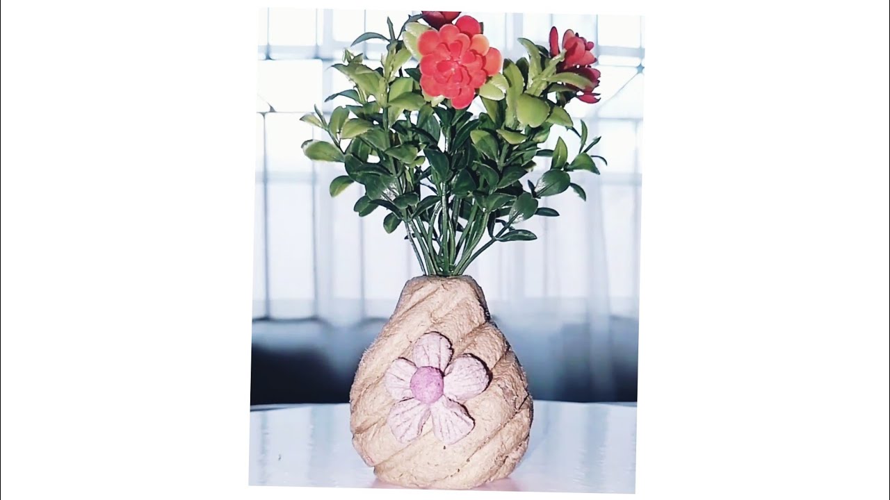 Simple and beautiful ️ paper mache flower wall, creative ideas - YouTube