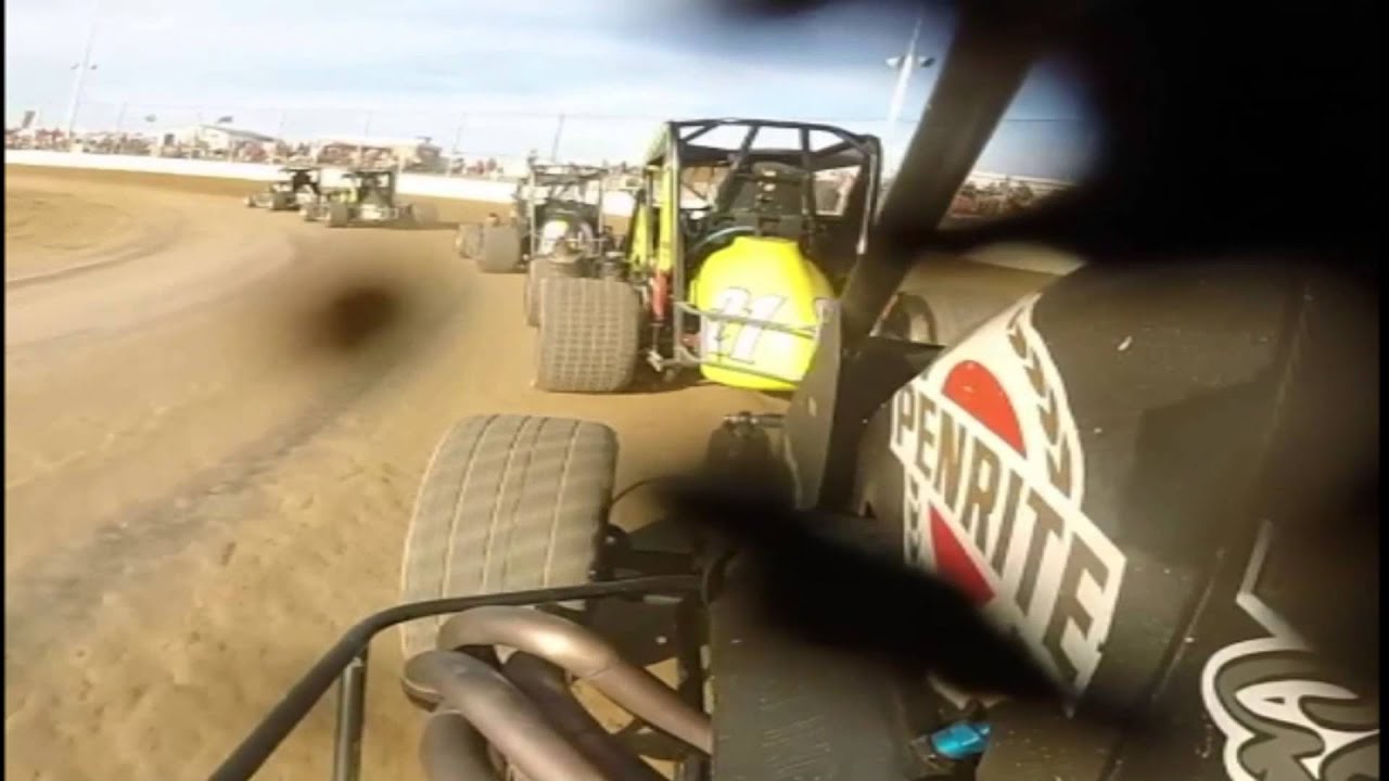 Midget 12c Glenn Everett onboard Ruapuna Speedway 10/01/15 heat 1 taken ...