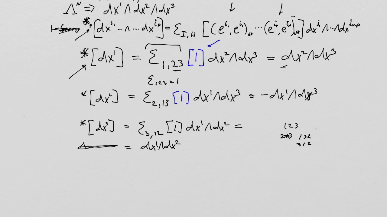 What is a Tensor? Lesson 35: Elementary Hodge Dual Calculations - YouTube