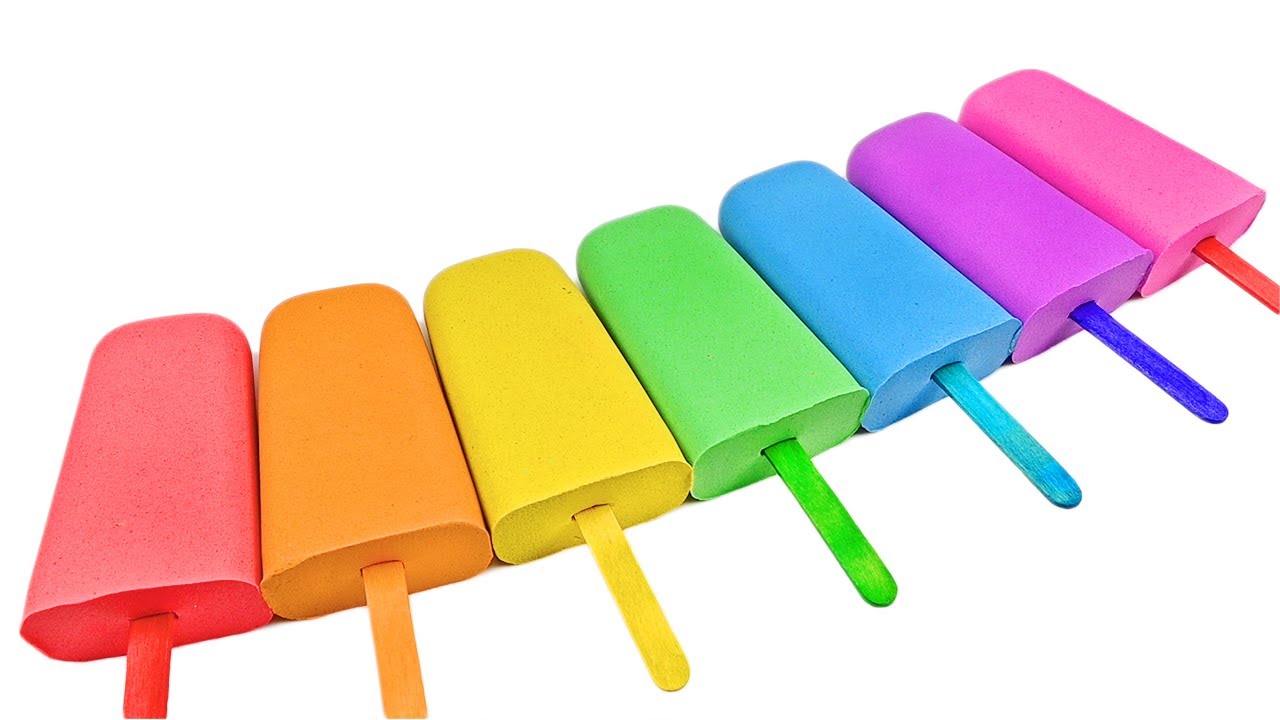 Satisfying Video | How To Make Ice Cream Stick from Kinetic Sand ...