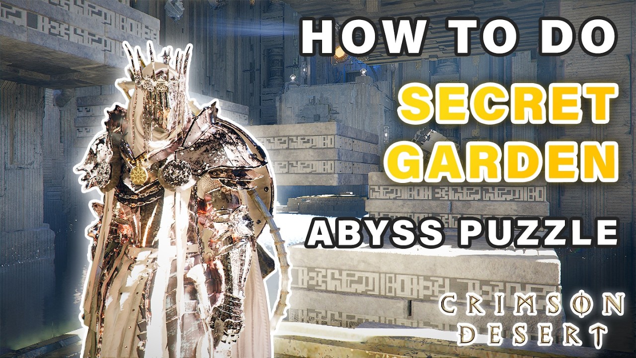 How to do Secret Garden Abyss Puzzle Crimson Desert - YouTube