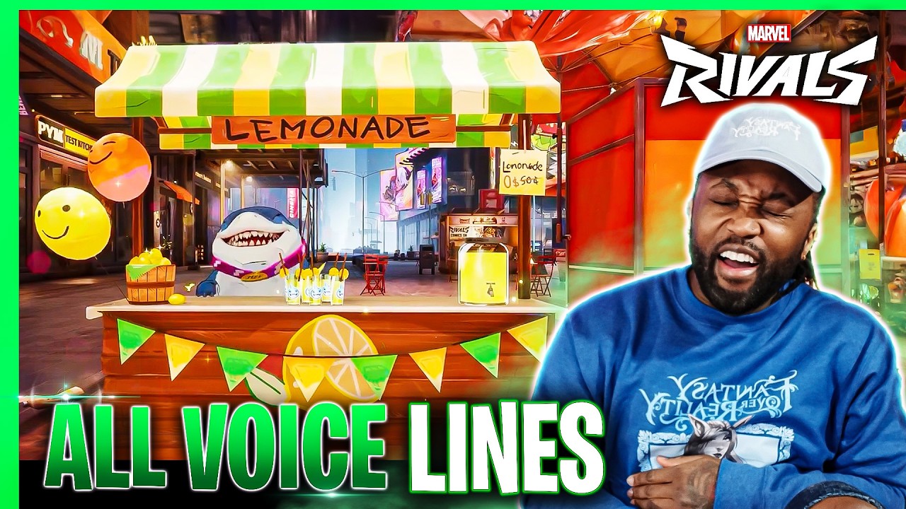 Jeff The Land Shark || Marvel Rivals Interactions & Jeff's Lemonade ...