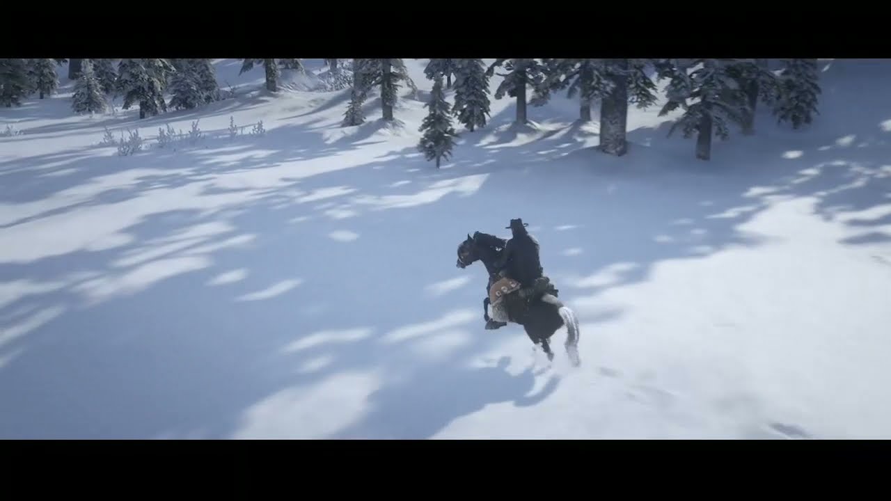 red dead online snow atmosphere - YouTube