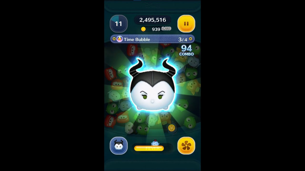 Tsum Tsum Mission - Pop 4 Time Bubbles in 1 play - YouTube