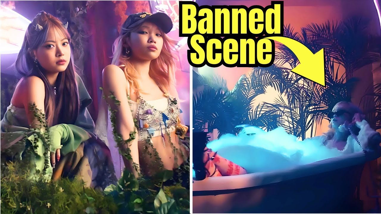 Netizens reaction on KBS Banned Scene in LESSERAFIM’s “EASY” Music ...